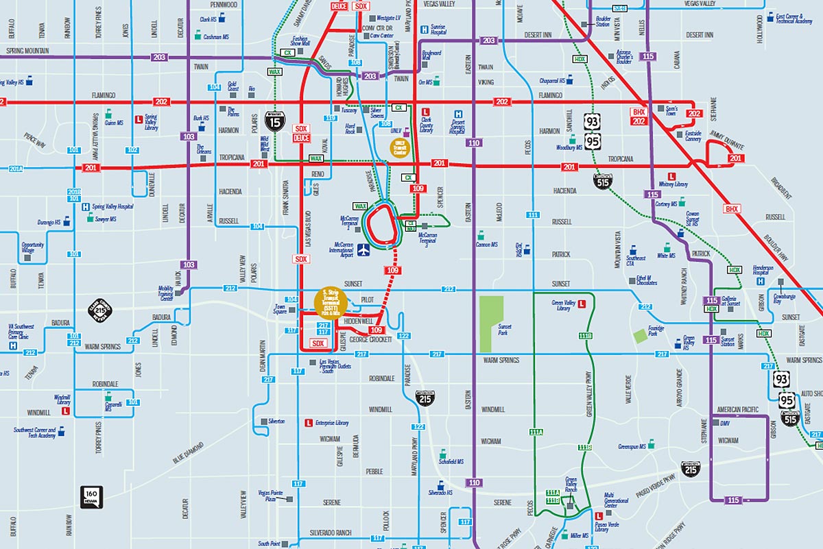 F nf Kellnerin Mach Weiter Las Vegas Rtc Bus Map Verfolgen Verschiebung 